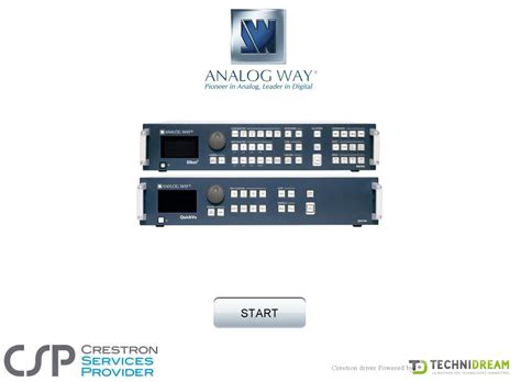 Analog Way Midra Driver Crestron Application Market