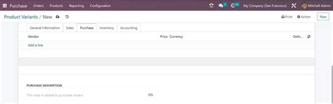 How To Manage Product Variants With The Odoo 16 Purchase App