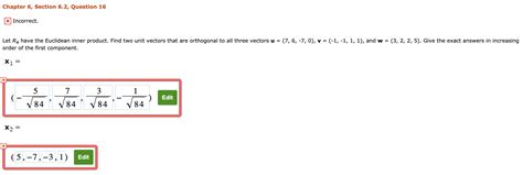 Solved Chapter 6 Section 6 2 Question 16 X Incorrect Let Chegg Com