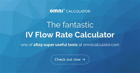 IV Flow Rate Calculator IV Drip Rate Calculator