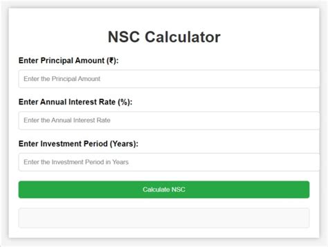 Nsc Calculator Calculatorkart