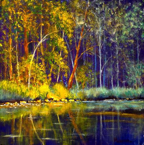 Первые лучи солнца картина акрилом - first rays of sun acrylic painting ...