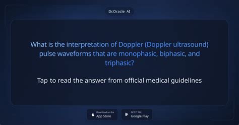 What Is The Interpretation Of Doppler Doppler Ultrasound Pulse Waveforms That Are Monophasic