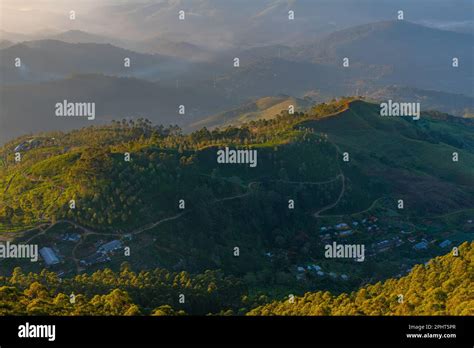 Sunrise Over Sri Lankan Highlands Viewed From Lipton S Seat Viewpoint