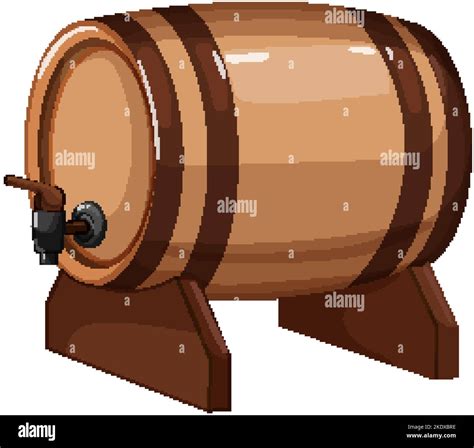 Cellar Barrel Wine Cartoon Vector Illustration Stock Vector Image And Art