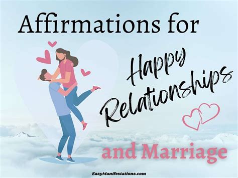 Affirmations For Healthy And Happy Relationships And Marriage