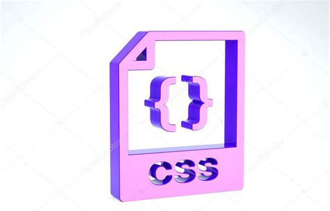 Documento De Archivo Css Púrpura Descargar Icono Del Botón Css Aislado