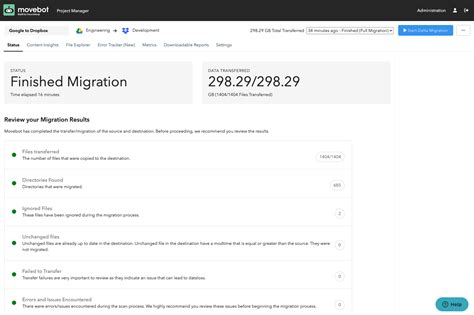 Google To Dropbox Migrations Movebot Data Migration Tool