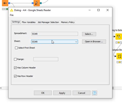 Old Node Can See A Google Sheet New Nodes Can T KNIME Analytics Platform KNIME Community Forum