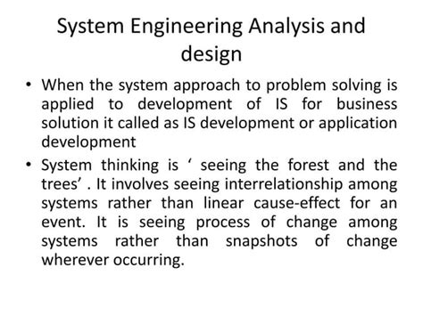 System Engineering Analysis And Design Pptx