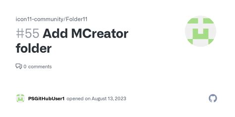 Add Mcreator Folder · Issue 55 · Icon11 Communityfolder11 · Github