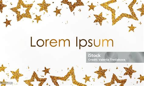 금빛 반짝임 반짝이 흰색 배경에 텍스트를 위한 공간이 있는 배너 벡터 그림입니다 포스터 결혼식 초대장 졸업장 파티 웹 카드 요소 건설 프레임에 대한 스톡 벡터 아트 및 기타