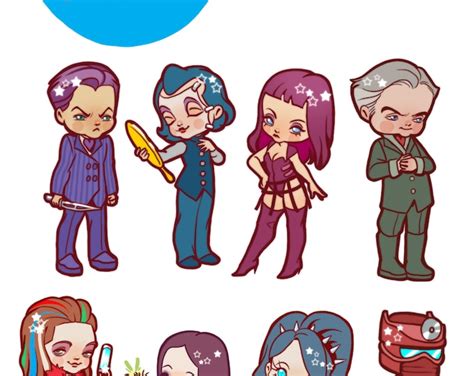 Repo The Genetic Opera Chibi Characters Sticker Sheet Etsy