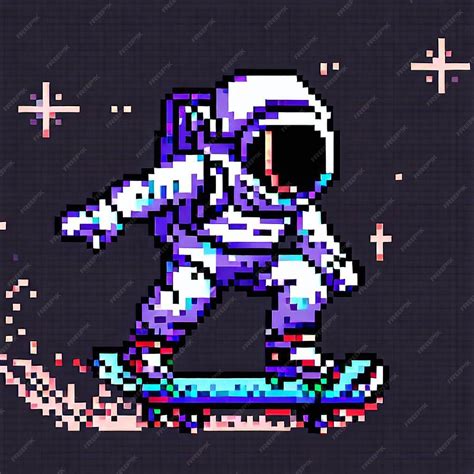 Premium Photo Astronaut Pixel Art