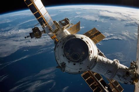 International Space Station Above Earth Premium AI Generated Image