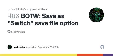 Html Save File Editor Can Now Save As Switch Botw Save Files R Yuzu