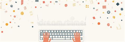 colorful hands typing on a keyboard with digital elements floating