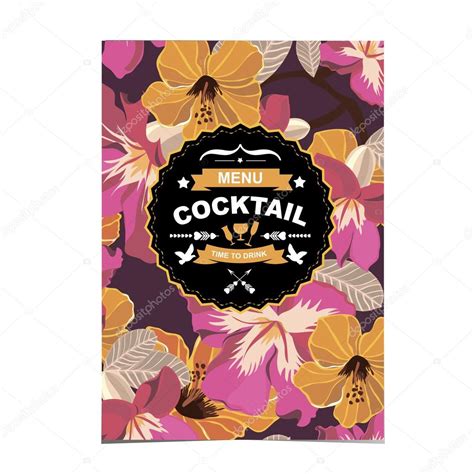 Cocktail Bar Menu Template Design Stock Vector Image By ©marchi 43379947