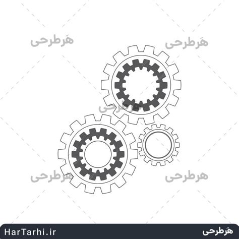وکتور چرخ دنده هر طرحی