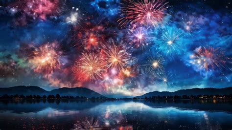 Intricately Detailed Firework Explosion With Vibrant Colors And Patterns Stock Footage Video