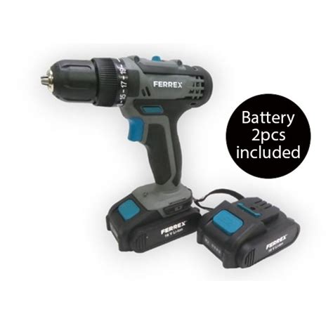 Ferrex D019 16v Cordless Drill With 2 Battery And 1 Charger Hmr Shop N Bid