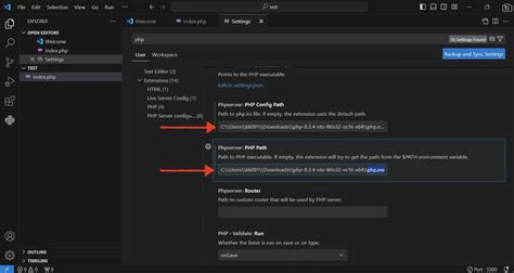 使用vscode實現php server和live server的即時開發