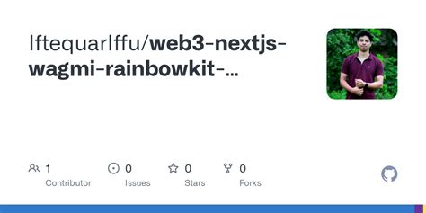 Github Iftequariffuweb3 Nextjs Wagmi Rainbowkit Shadcn Starter Template