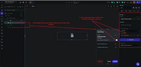 Component State Variable Flutterflow With Update Action