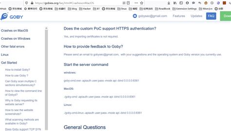 在使用api模式出现panic错误，错误如图 · issue 24 · gobysec goby · github