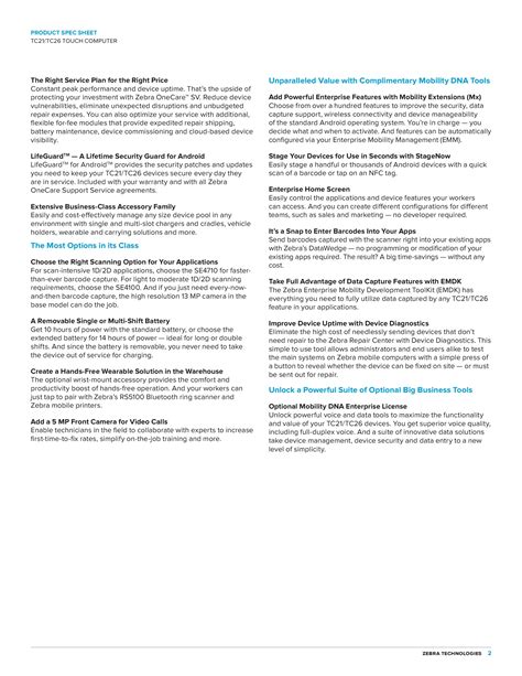 TC21 Handheld PDA Rugged Android With 1D 2D Scanner