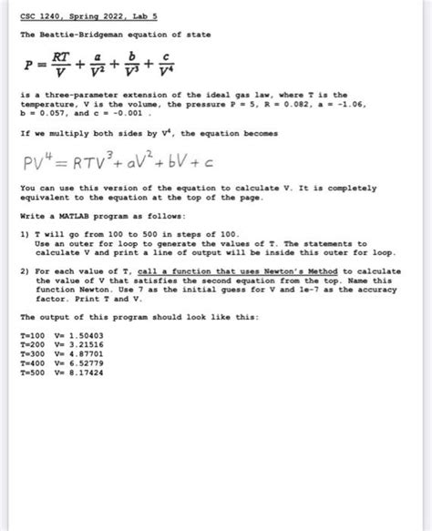 Solved Csc 1240 Spring 2022 Lab 5 The Beattie Bridgeman