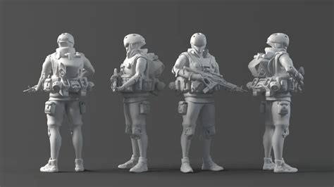 Sci Fi Special Forces By 天天向上 Makerworld Download Free 3d Models