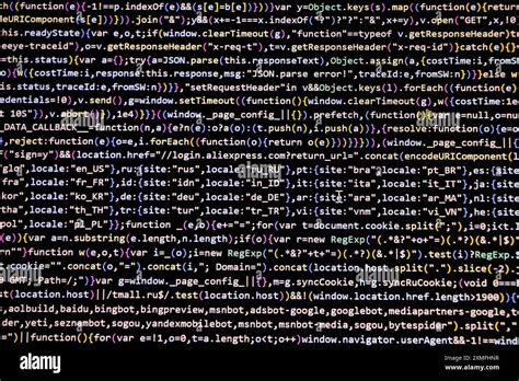 Programming Coding Screen Web Developer Coding Screen Stock Photo Alamy
