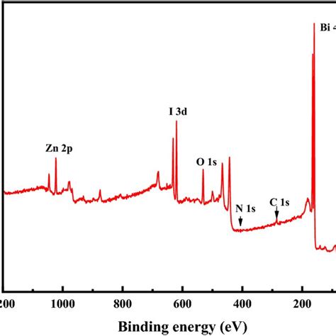 Xps Survey Spectrum Of Bioizif 8 05 Download Scientific Diagram