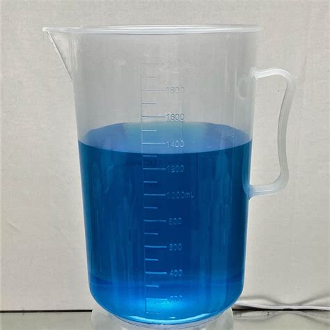 Pitcher Beaker Measuring Cup Strong Handle Polypropylene Graduated