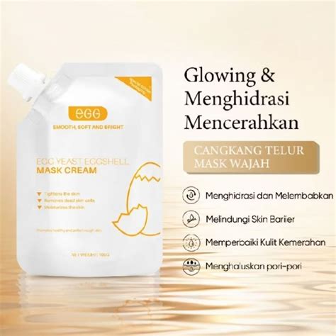EGG YEAST EGGSHELL Mask Cream 100gr Face EGGSHELL Mask Facial Cream
