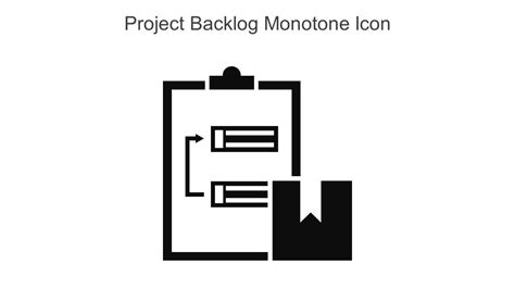 Project Backlog Monotone Icon In Powerpoint Pptx Png And Editable Eps