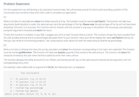 Solved Problem Statement For This Assignment We Will Develop Chegg