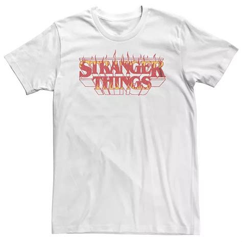 Big And Tall Stranger Things Fire Logo Tee