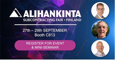 Tuomas Eerola On Linkedin Meet Us At Alihankinta