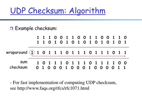 checksum example in computer networks unit 1 protocol