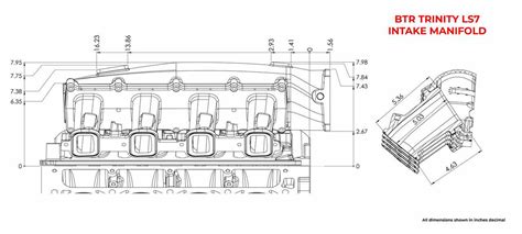 Btr Trinity Ls7 Intake Manifold Black Finish