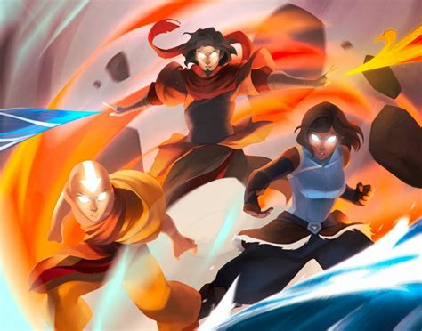 Wan Aang And Korra Vs Lotus Groups Battles Comic Vine