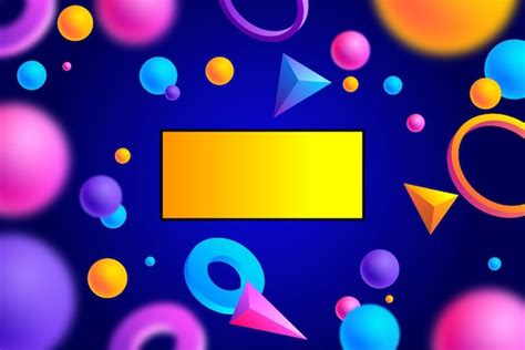 Premium Vector Gradient 3d Shapes Floating Background