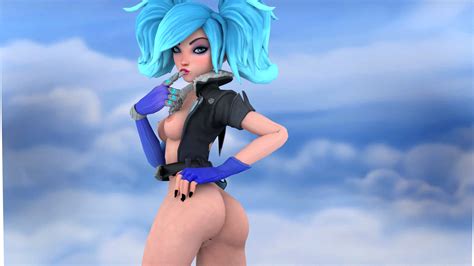 Rule 34 1girls 3d Anus Artist Request Ass Blue Eyes Blue Hair
