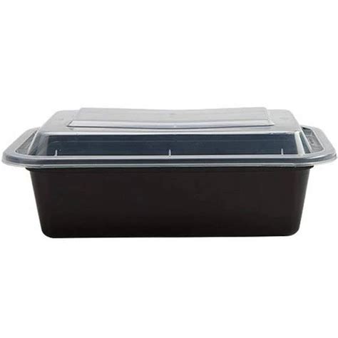 Rectangular Microwaveable Container Black 24 Oz 5 Ct — Zurchers