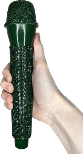 Rhinestone Fake Microphone Sparkly Prop Toy For Lipsyncing