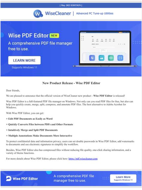 Wisecleaner [ New ] Wise Pdf Editor — Free Pdf File Manager Is Released Milled