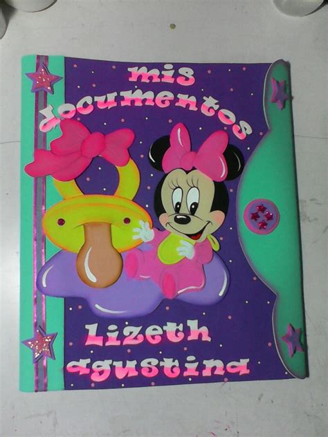 Carpetas Decoradas En Foami Control Prenatal Sobres Regalo Bs 450