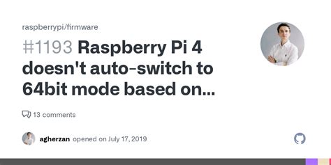 raspberry pi 4 doesn t auto switch to 64bit mode based on kernel image